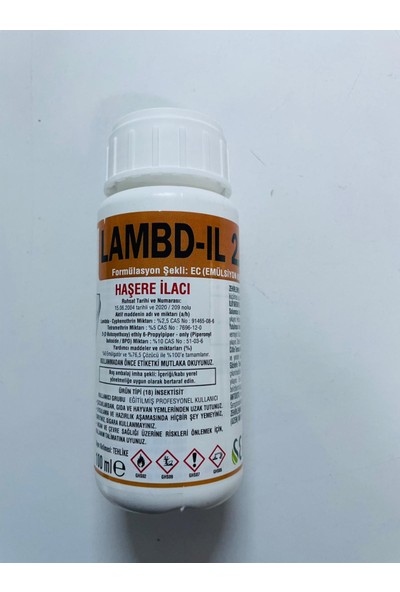 Lamd-Il 2,5ev 100CC Ev Içi Haşere Sinek Sivrisinek Kene Akrep ilacı Lamd-Il 2,5ev 100CC Ev Içi Haşere Sinek Sivrisinek Kene Akrep ilacı