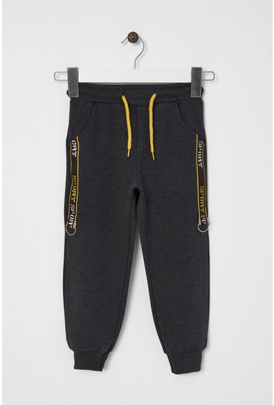 Zepkids Erkek Çocuk Eşofman Tek Alt Sport Baskılı 5-8 Yaş