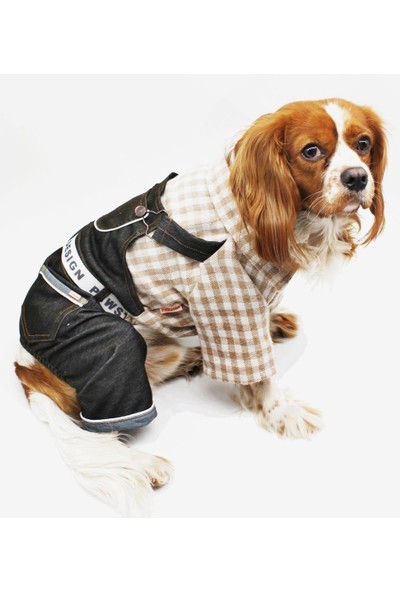 Pawstar Kahve Ekose Bahçıvan Tulum Kedi Köpek Tulumu Kedi Köpek Kıyafeti M Pawstar Kahve Ekose Bahçıvan Tulum Kedi Köpek Tulumu Kedi Köpek Kıyafeti M