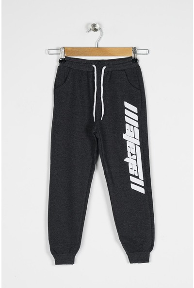 Zepkids Erkek Çocuk Skate Baskılı Cepli Eşofman Tek Alt 5-8 Yaş