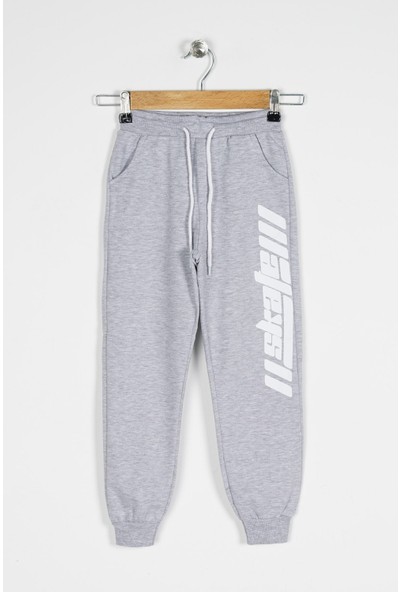 Zepkids Erkek Çocuk Skate Baskılı Cepli Eşofman Tek Alt 5-8 Yaş