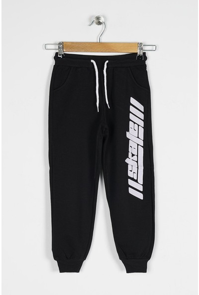 Zepkids Erkek Çocuk Skate Baskılı Cepli Eşofman Tek Alt 5-8 Yaş