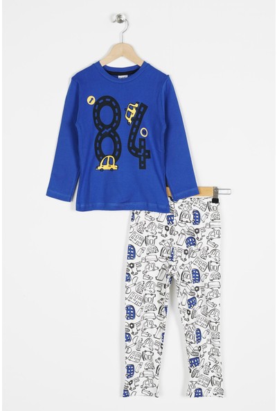 Zepkids Erkek Çocuk 84 Baskılı Pijama Takımı 3-6 Yaş