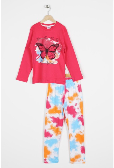 Zepkids Kız Çocuk Kelebek Baskılı Pijama Takımı 7-10 Yaş Zepkids Kız Çocuk Kelebek Baskılı Pijama Takımı 7-10 Yaş