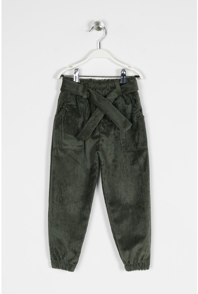 Zepkids Kız Çocuk Fitilli Kadife Pantolon 5-12 Yaş