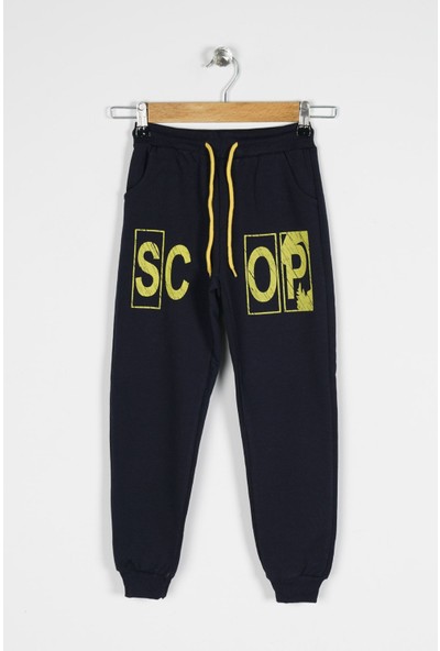 Zepkids Erkek Çocuk Scop Baskılı Eşofman Tek Alt 5-12 Yaş