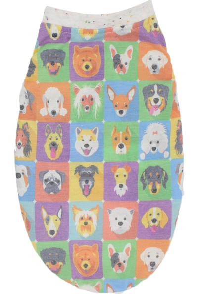 Pawstar Retro Köpekler Kedi Köpek Tişörtü Kedi Köpek Kıyafeti Xs