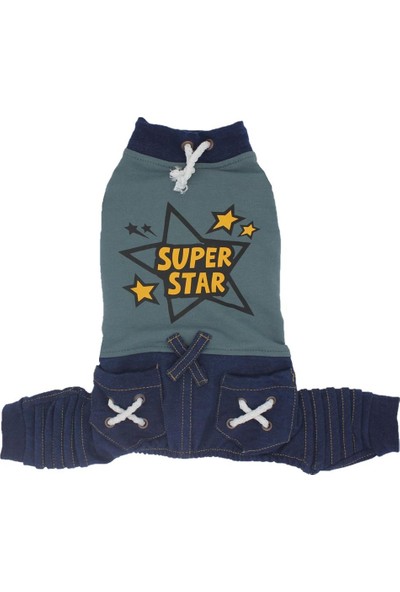 Pawstar Petrol Super Star Tulum Kedi Köpek Tulumu Kedi Köpek Kıyafeti M Pawstar Petrol Super Star Tulum Kedi Köpek Tulumu Kedi Köpek Kıyafeti M