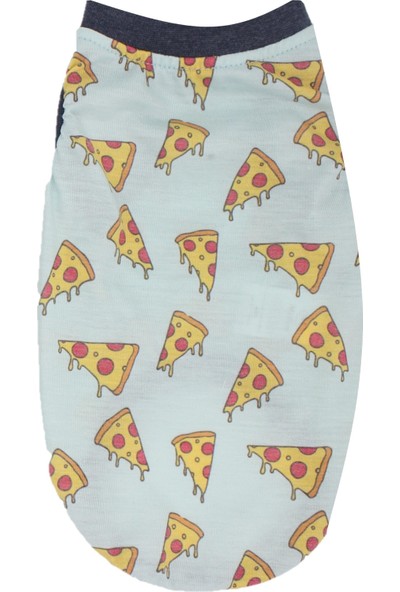 Pawstar Retro Pizza Kedi Köpek Tişörtü Kedi Köpek Kıyafeti Xl