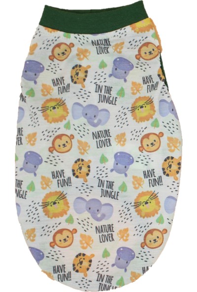 Pawstar Retro Safari Kedi Köpek Tişörtü Kedi Köpek Kıyafeti M