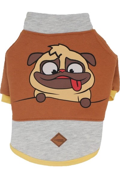 Pawstar Tarçın Pug Sweat Kedi Köpek Sweat Kedi Köpek Kıyafeti Xl