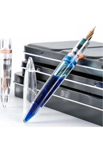 Vox Art Akrilik Şeffaf Dolma Kalem F Uç + Şırınga