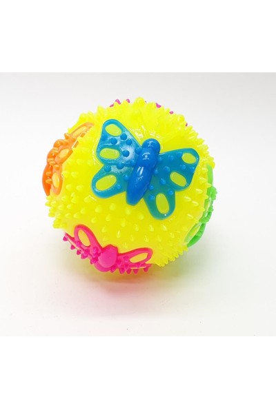 Gürkan Işıklı Top Kelebek Desenli - 692380-SARI