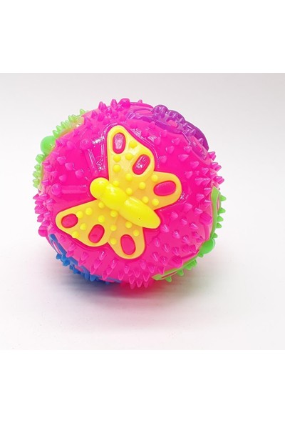 Gürkan Işıklı Top Kelebek Desenli - 692380-PEMBE
