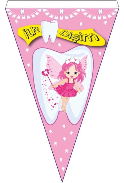 Partici Dişim Çıktı Diş Buğdayı Pembe Flama - 2 M