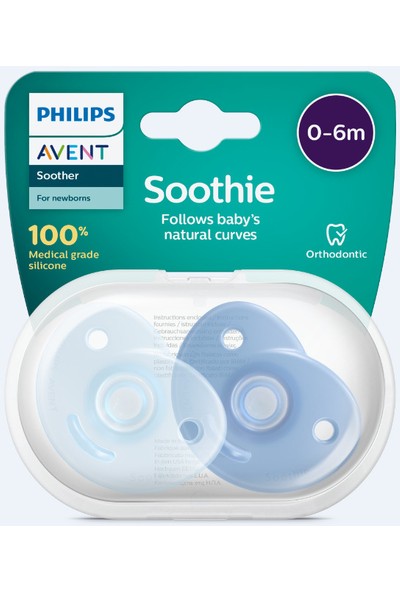 Philips Avent Soothie Emzik 0-6 Ay Erkek