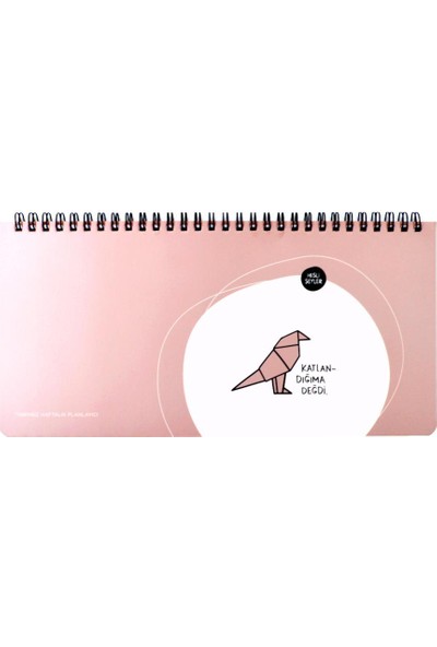 Keskin Color Hisli Şeyler Katlandığıma Değdi Spiralli Planner 13 x 27 cm Keskin Color Hisli Şeyler Katlandığıma Değdi Spiralli Planner 13 x 27 cm