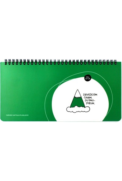 Keskin Color Hisli Şeyler Zirvedeyim Canım Duymuyorum Spiralli Planner 13 x 27 cm Keskin Color Hisli Şeyler Zirvedeyim Canım Duymuyorum Spiralli Planner 13 x 27 cm