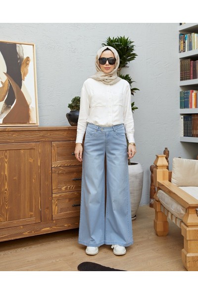 Neways Kot Pantolon Açık Mavi 1067