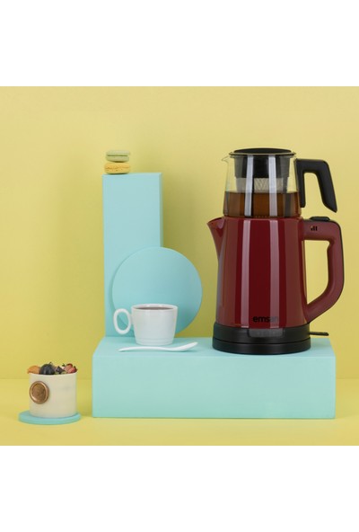Emsan Handy Pro Kırmızı Çay Makinesi