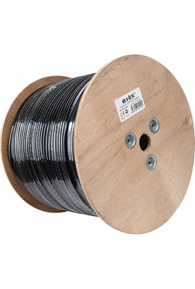 S-Link SL-CAT609 305M 23AWG 0.56MM Cca Double Jack Gri+Siyah Cat6 Kablo S-Link SL-CAT609 305M 23AWG 0.56MM Cca Double Jack Gri+Siyah Cat6 Kablo