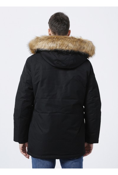 Tommy Hilfiger MW0MW19663BDS Kapüşonlu Normal Kalıp Siyah Erkek Mont Tommy Hilfiger MW0MW19663BDS Kapüşonlu Normal Kalıp Siyah Erkek Mont
