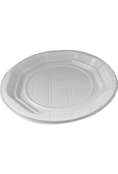 Mezpack Plastik Tabak 21 cm (210 Mm) 100 Adet (3 Paket)