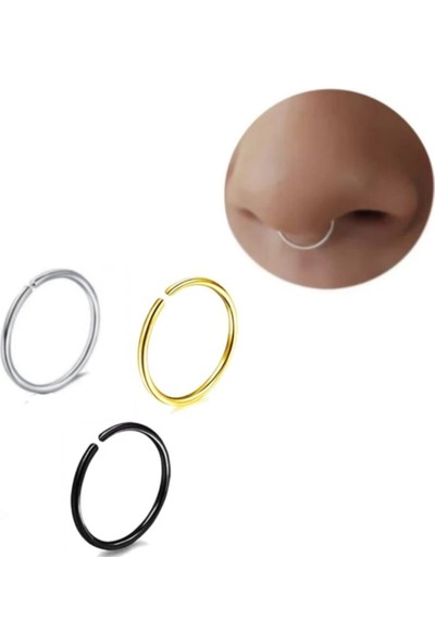 Takıconcept 3 Adet Sahte Fake Piercing 3 Renk Takıconcept 3 Adet Sahte Fake Piercing 3 Renk