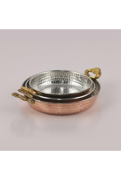 Bakırcılık 3 Lü Tava Seti