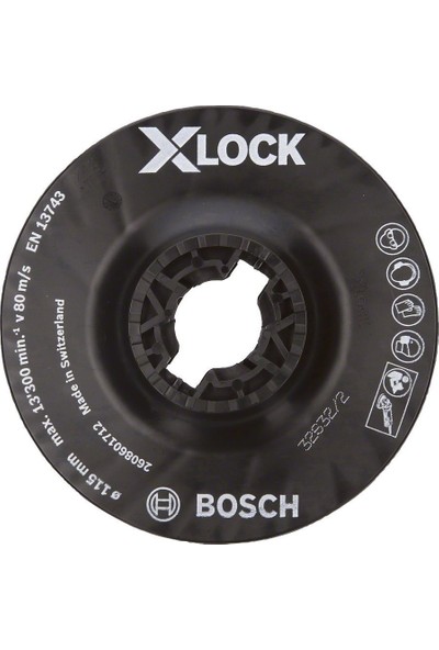 Bosch - X-Lock - 115 mm Fiber Disk Orta Sertlikte Taban 2608601712 Bosch - X-Lock - 115 mm Fiber Disk Orta Sertlikte Taban 2608601712