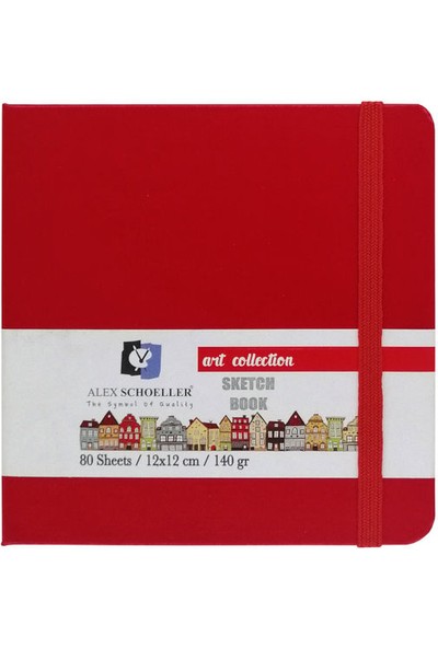 Alex Schoeller Art Collection Sketch Book Sert Kapak Eskiz Çizim Defteri 80 Yaprak 140 gr 12 x 12 cm Kırmızı Alex Schoeller Art Collection Sketch Book Sert Kapak Eskiz Çizim Defteri 80 Yaprak 140 gr 12 x 12 cm Kırmızı
