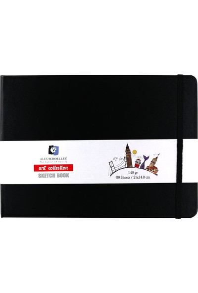 Alex Schoeller Art Collection Sketch Book Sert Kapak Eskiz Çizim Defteri 80 Yaprak 140 gr 15 x 21 cm Siyah Alex Schoeller Art Collection Sketch Book Sert Kapak Eskiz Çizim Defteri 80 Yaprak 140 gr 15 x 21 cm Siyah