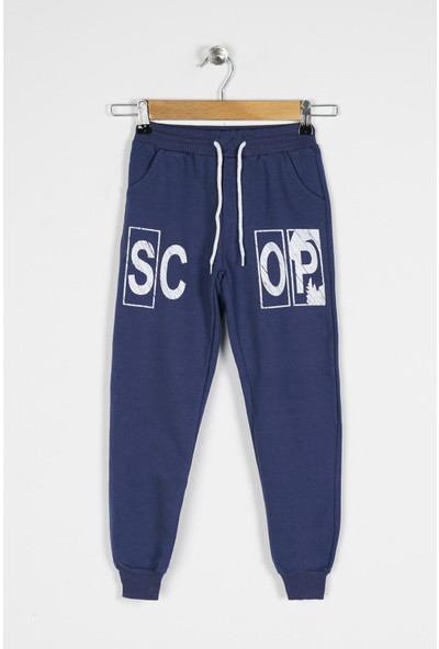 Zepkids Erkek Çocuk Scop Baskılı Eşofman Tek Alt 5-12 Yaş