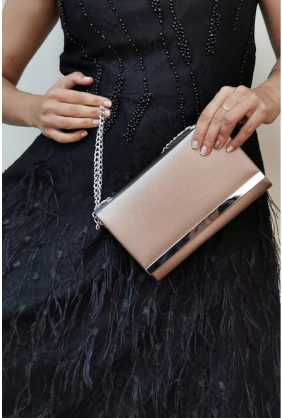 Nazart Kadın Kumaş Pudra Abiye Clutch Portföy Kadın Gece Çantası Nazart Kadın Kumaş Pudra Abiye Clutch Portföy Kadın Gece Çantası