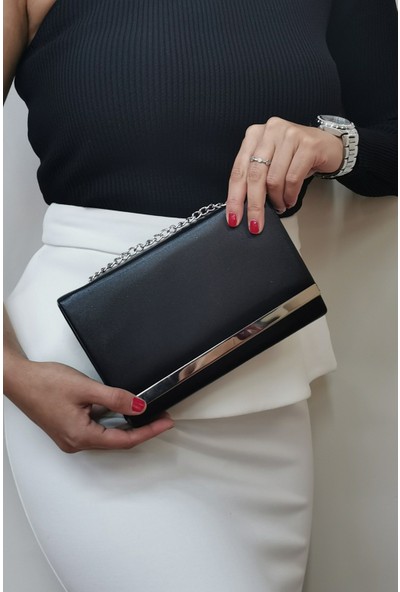 Nazart Kadın Kumaş Siyah Abiye Clutch Portföy Kadın Gece Çantası Nazart Kadın Kumaş Siyah Abiye Clutch Portföy Kadın Gece Çantası