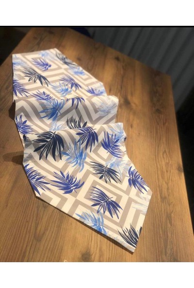 GA Madame Home Mavi Çiçekli Runner