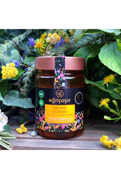 Eğriçayır Organik Çiçek Balı (Iç Anadolu) 450 gr