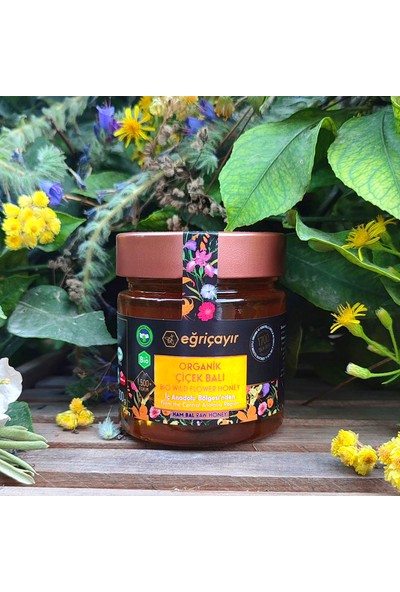 Eğriçayır Organik Çiçek Balı (Iç Anadolu) 300 gr