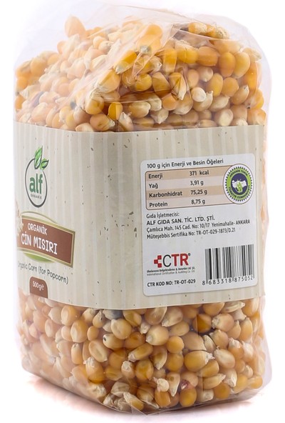 Alf Organik Cin Mısır 500 gr Alf Organik Cin Mısır 500 gr