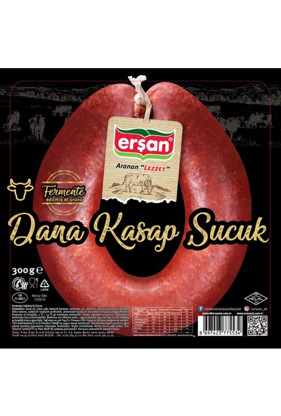 Erşan Et Fermante Kasap Dana Sucuk 300 gr Erşan Et Fermante Kasap Dana Sucuk 300 gr