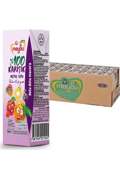Karışık Meyve Suyu 200 ml 1 Koli x 27 Li Paket Karışık Meyve Suyu 200 ml 1 Koli x 27 Li Paket