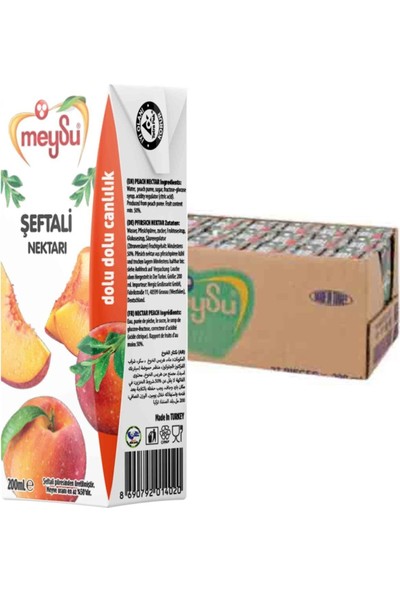 Şeftali Nektarı Meyve Suyu 200 ml ( 27 Li 1 Koli ) Şeftali Nektarı Meyve Suyu 200 ml ( 27 Li 1 Koli )