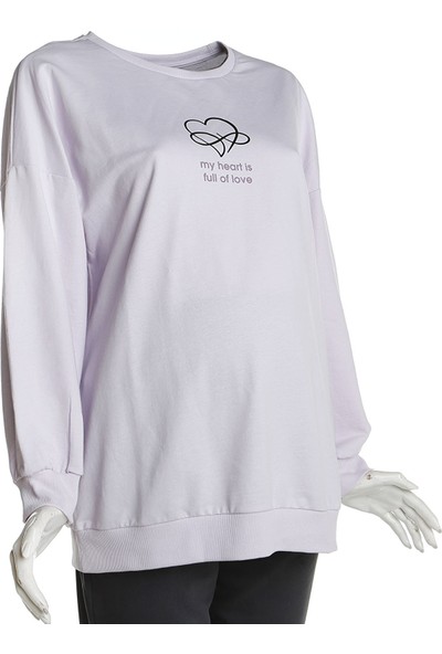 Baby Mom Hamile Sweatshirt Düşük Omuzlu