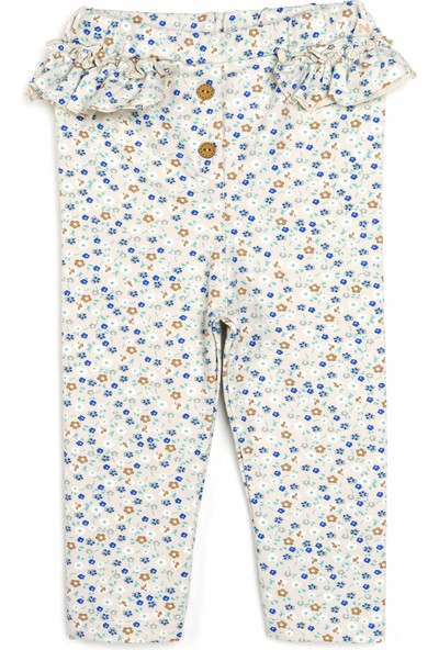 Babyz Çıtır Çiçek Fırfır Detaylı Tayt Babyz Çıtır Çiçek Fırfır Detaylı Tayt