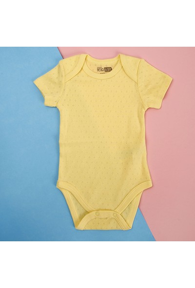 Hello Baby Hellobaby Jakarlı Jakarlı Kısa Kol Body Hello Baby Hellobaby Jakarlı Jakarlı Kısa Kol Body