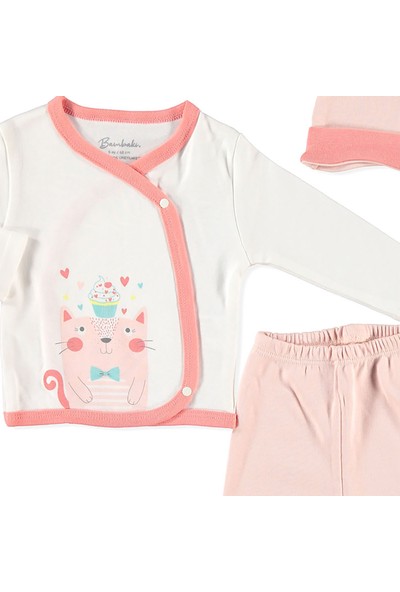 Bambaki Cupcake Zıbın-Şapka-Patikli Alt