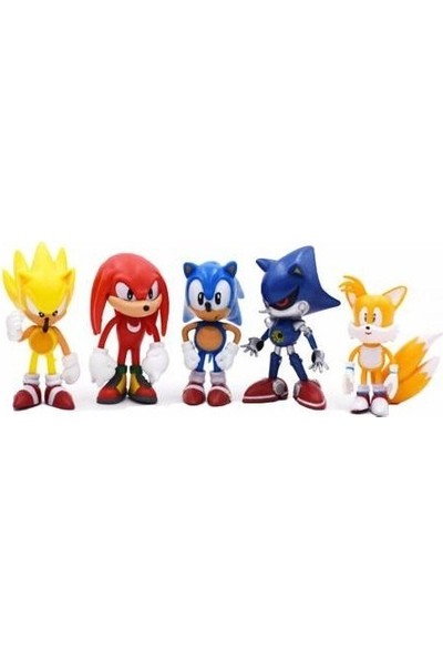 Smart Toys Kirpi Sonic Oyuncak Tails-Knuckles-Super Sonıc-Metal Sonıc-Sonic 5'li Figür Karakter Oyuncak Seti Smart Toys Kirpi Sonic Oyuncak Tails-Knuckles-Super Sonıc-Metal Sonıc-Sonic 5'li Figür Karakter Oyuncak Seti