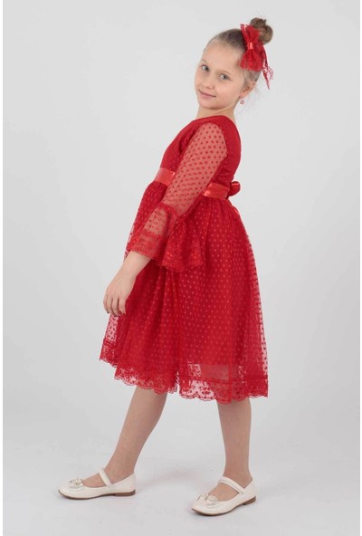 Ahenk Kids AK214243 Kız Çocuk Tül Elbise