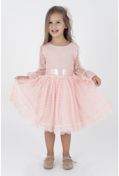Ahenk Kids AK214243 Kız Çocuk Tül Elbise