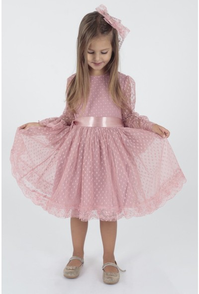 Ahenk Kids AK214243 Kız Çocuk Tül Elbise